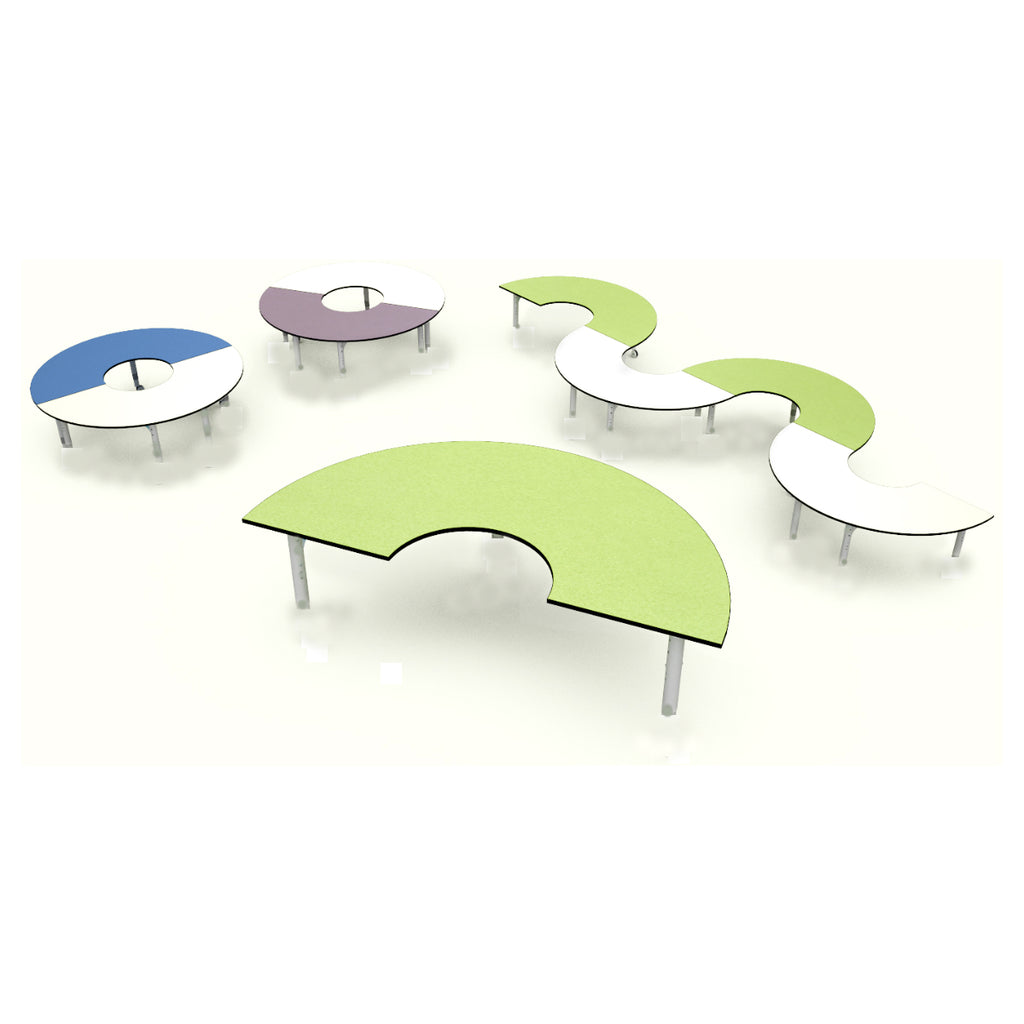 Podz Fixed Leg Arc Table – Keen Education