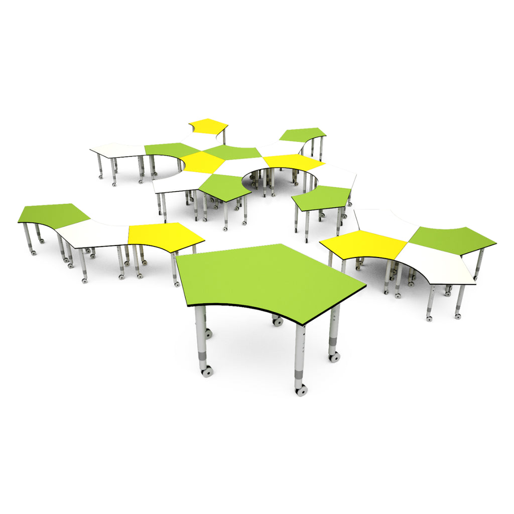 Podz Kinetic Height Adjustable Penta Table – Keen Education
