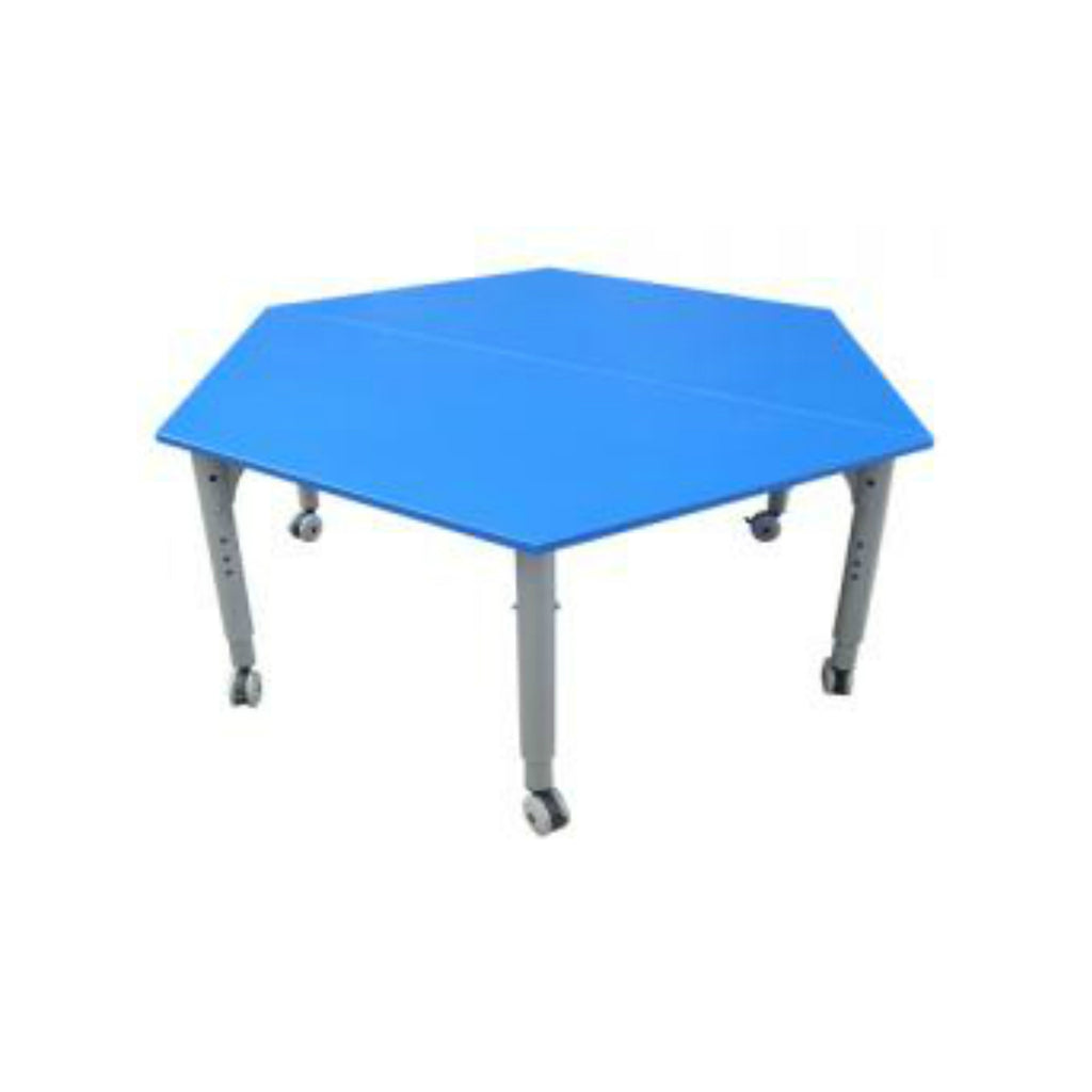 Podz Kinetic Height Adjustable Hexagonal Table – Keen Education